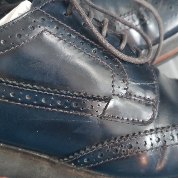 Prada | Shoes | Prada Deep Blue Platform Wingtip Brogue Oxfords | Poshmark